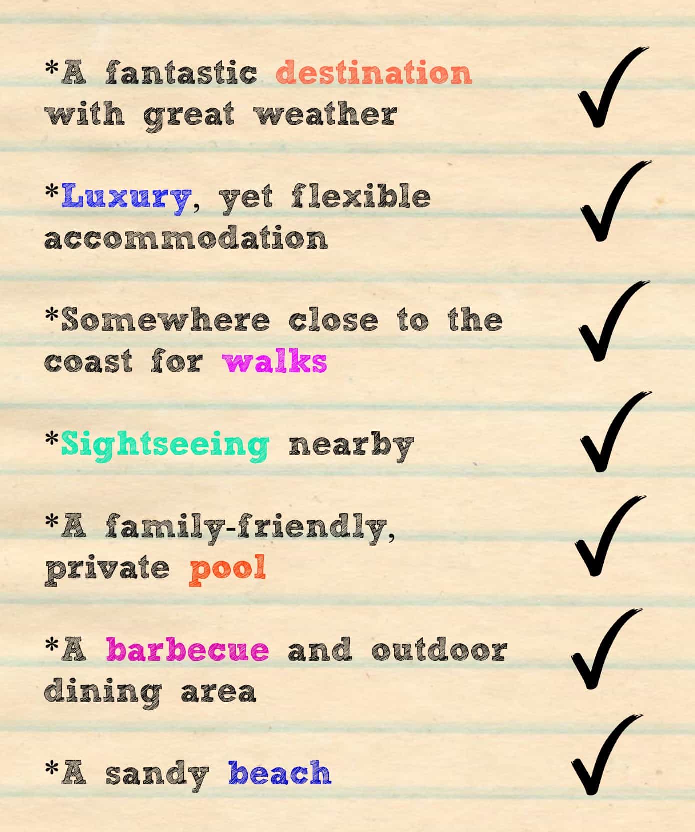 Our ultimate wish list for an awesome family holiday - Tin Box Traveller