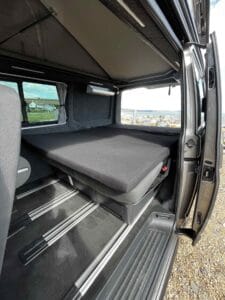 VW transporter beds: how we sleep in our camper van - Tin Box Traveller